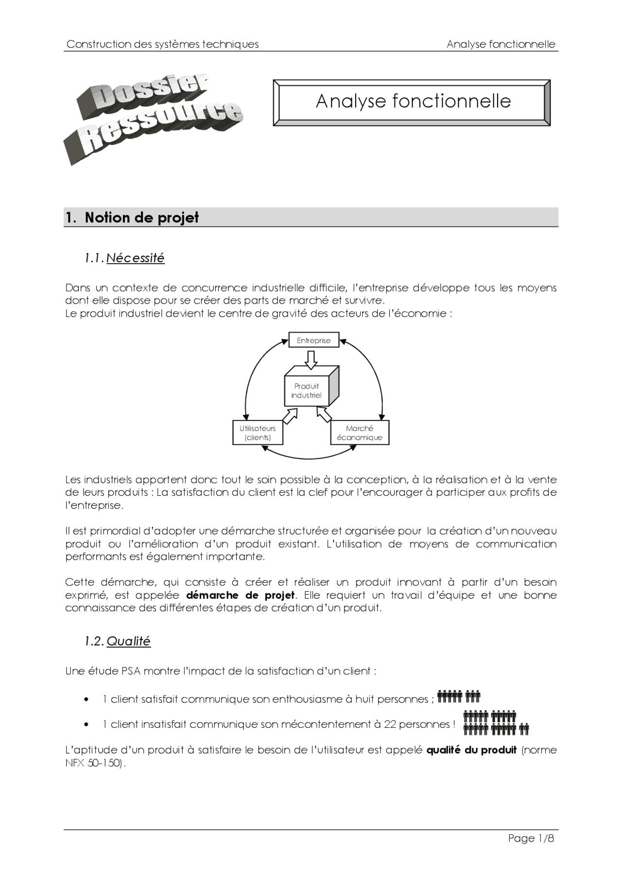 Analyse fonctionnelle | Notes Analyse Fonctionnelle | Docsity