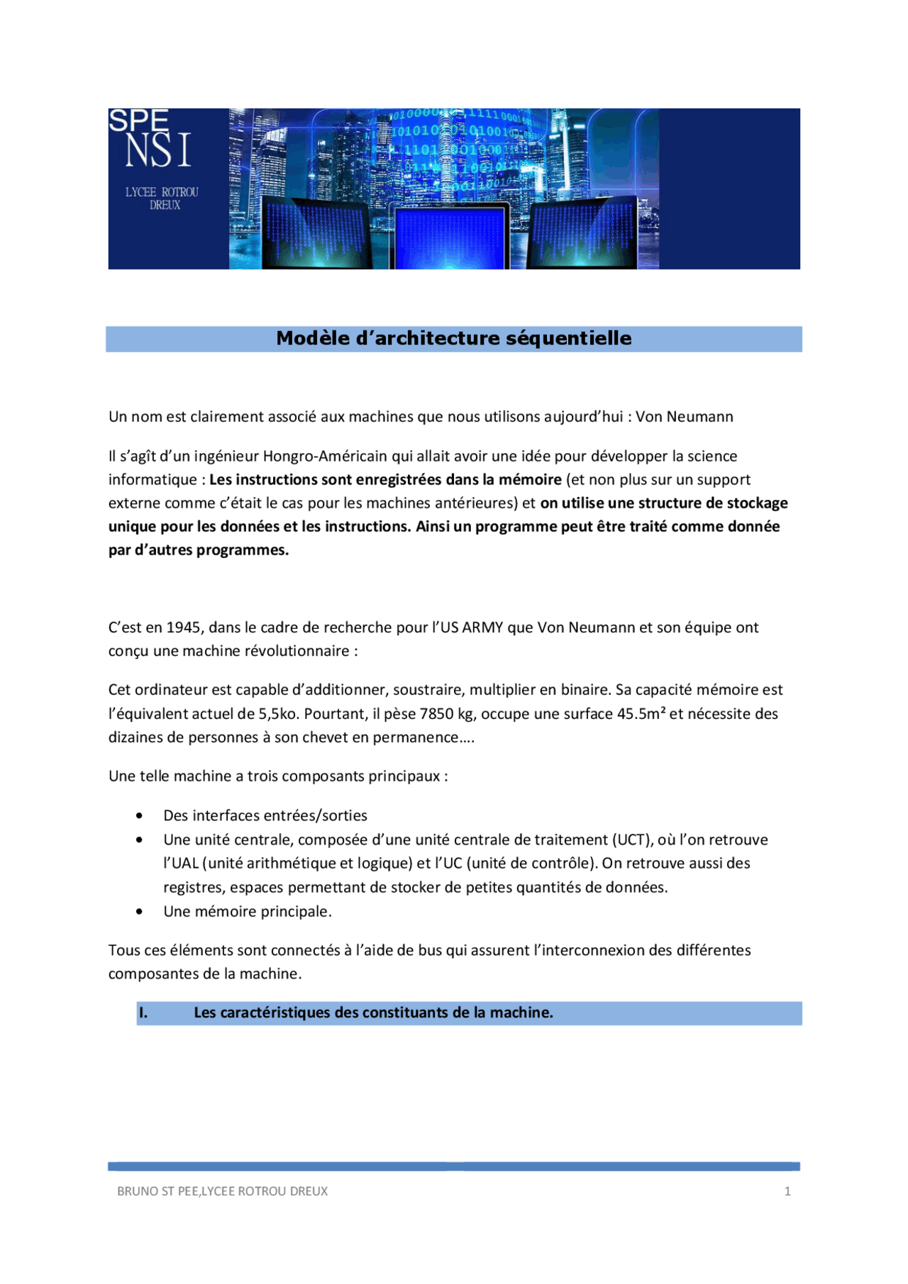 Modèle d'architecture séquentielle | Lectures Architecture | Docsity