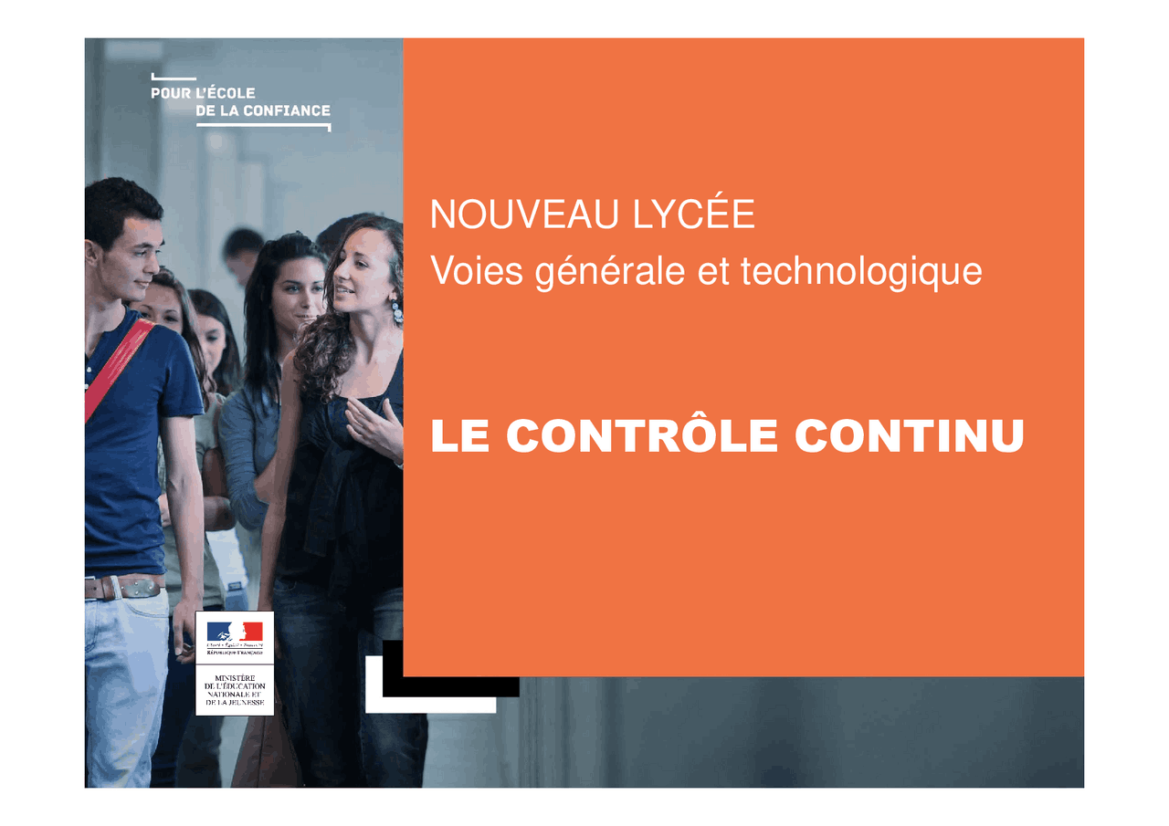 Le contrôle continu | Notes Physique | Docsity