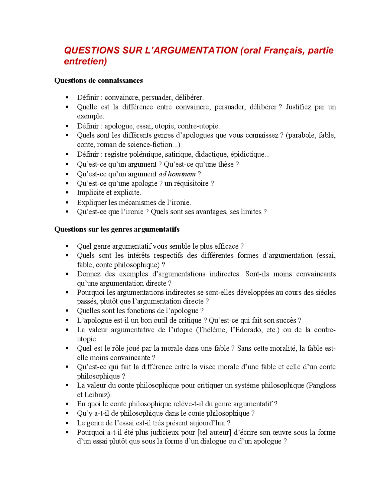 Exemple De Question Oral Français – GNNDMG