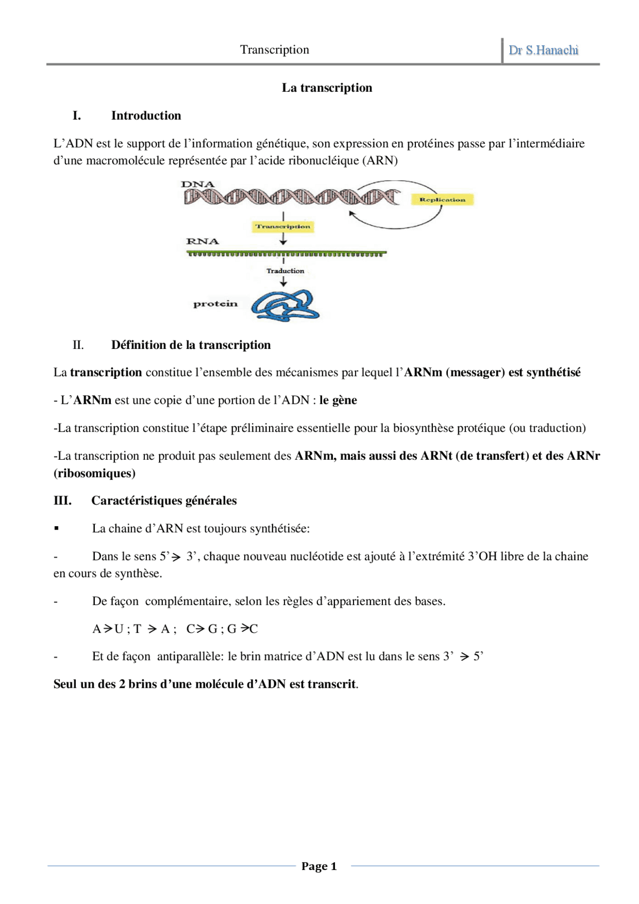 Cours-5-La-transcription-1.pdf | Guide, Projets, Recherche Sciences ...