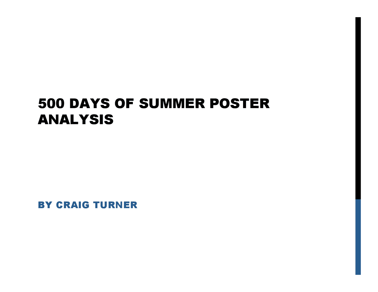 500 Days of Summer Poster Analysis.pptx | Study notes English ...