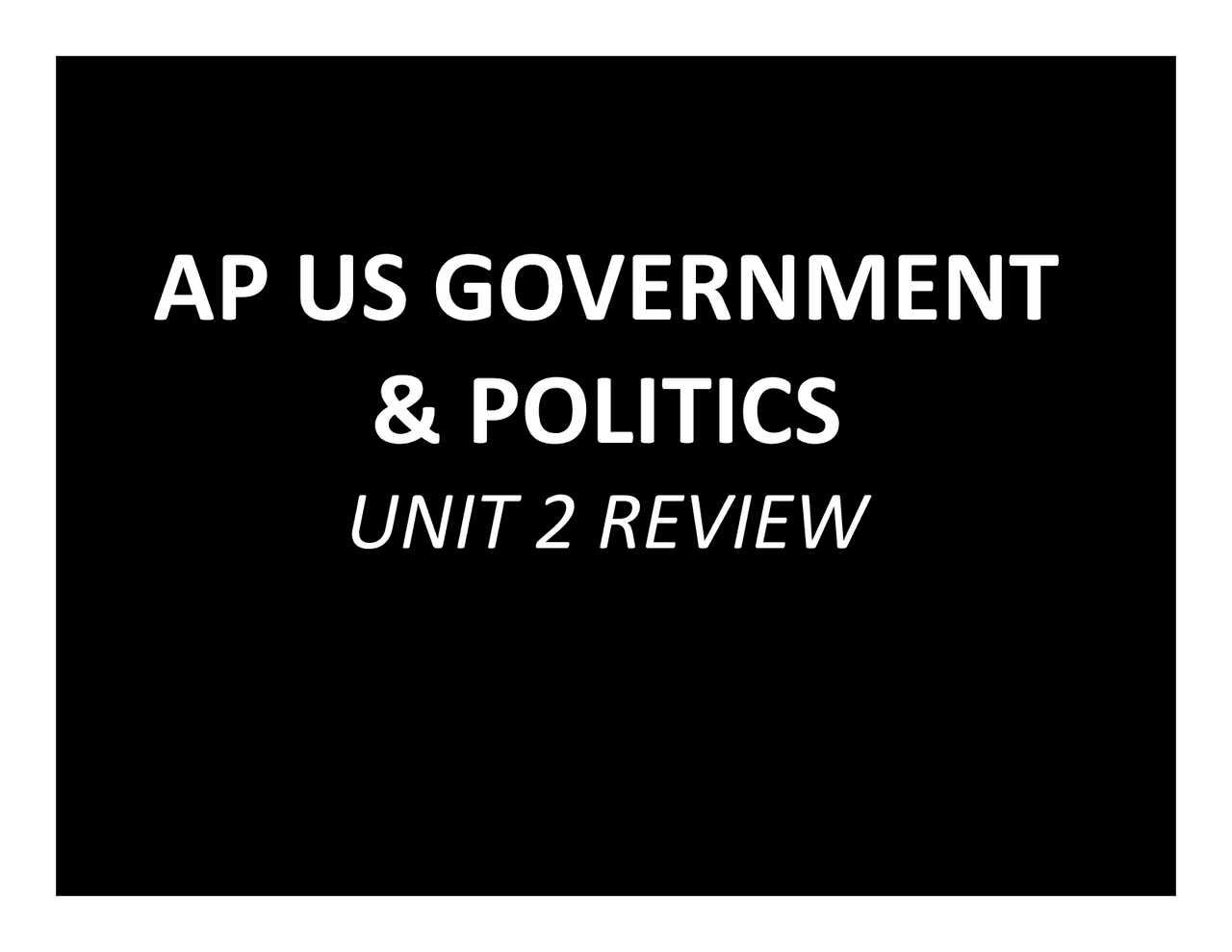 AP US GOVERNMENT & POLITICS | Schemes and Mind Maps Business - Docsity