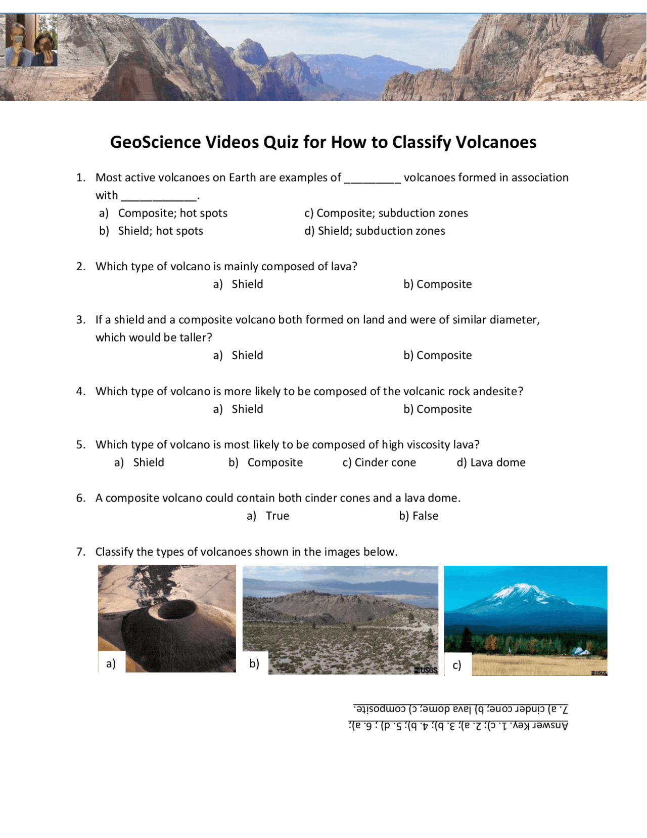 Geoscience Videos Quiz: Classifying Volcanoes | Schemes and Mind Maps ...