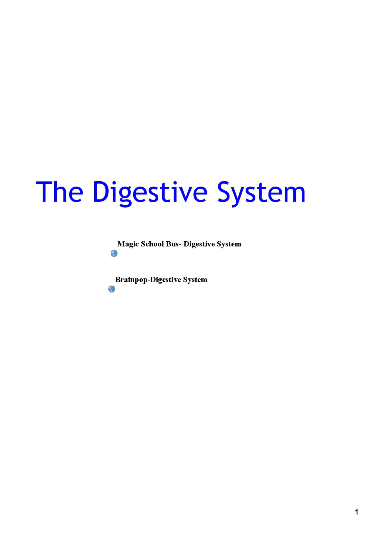 The Digestive System | Exams Anatomy | Docsity