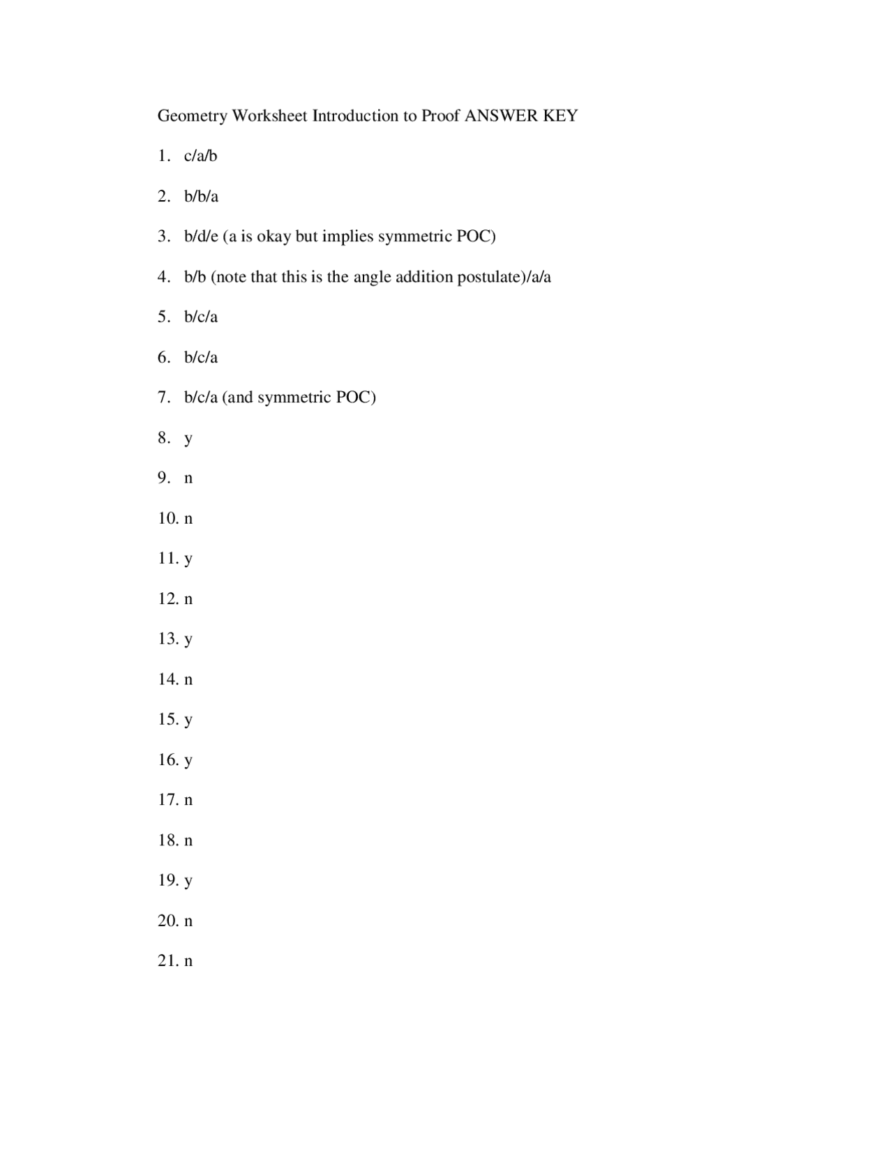 Introduction To Proofs Geometry Worksheet Proofs With Uno Cards