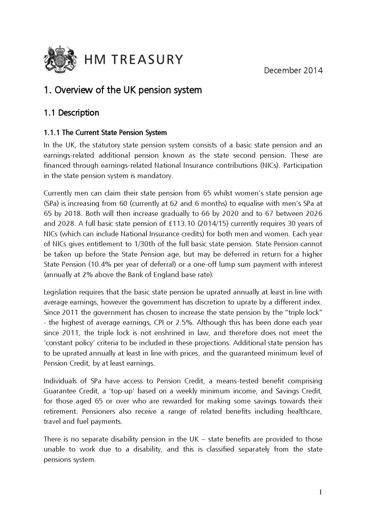 UK State Pensions: Overview of System, Retirement Age, and Projections ...