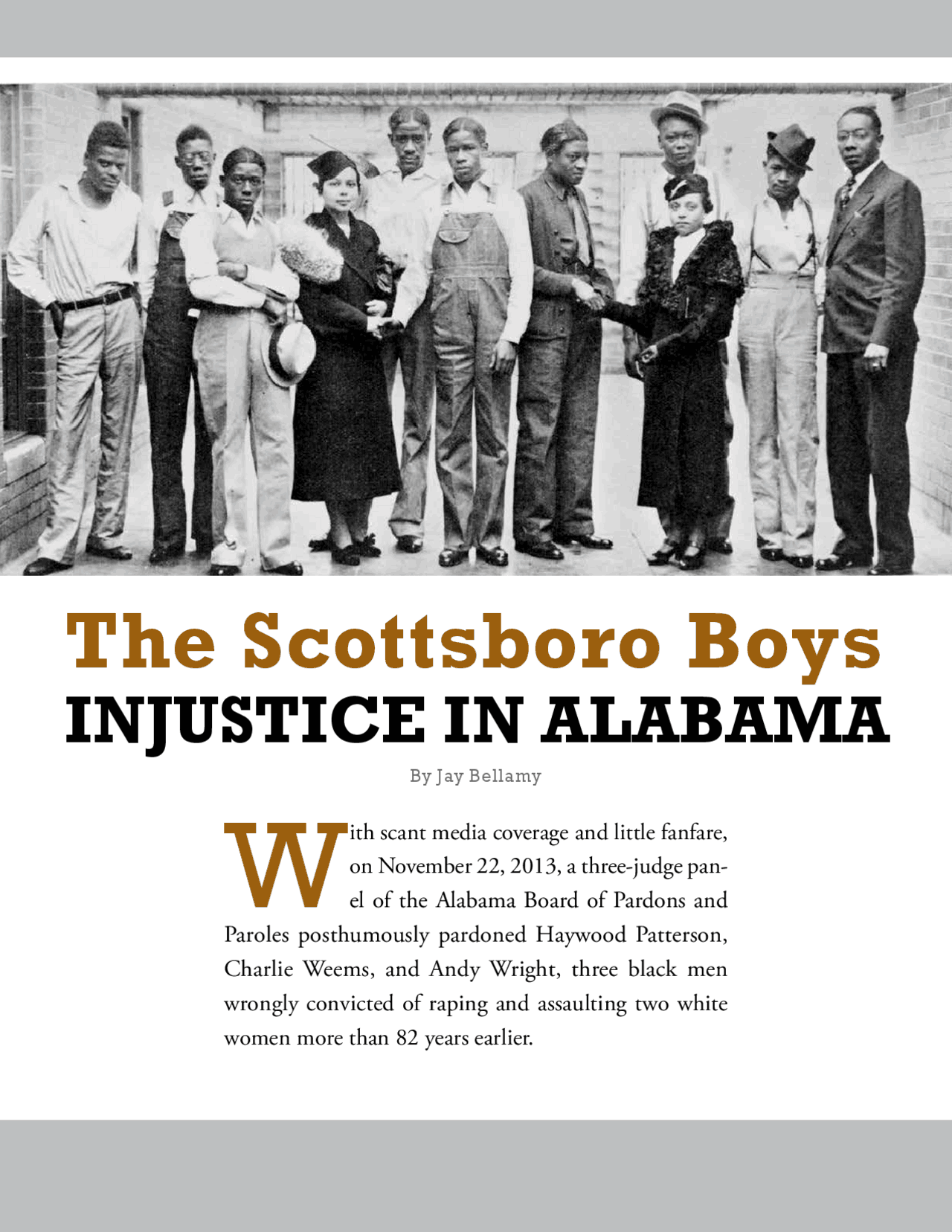 The Scottsboro Boys: Injustice in Alabama | Study notes Painting | Docsity