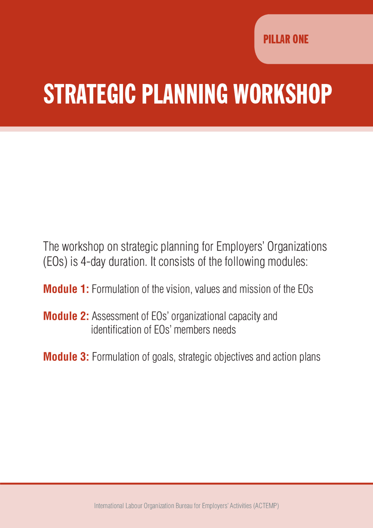 STRATEGIC PLANNING WORKSHOP | Summaries Business Strategy | Docsity