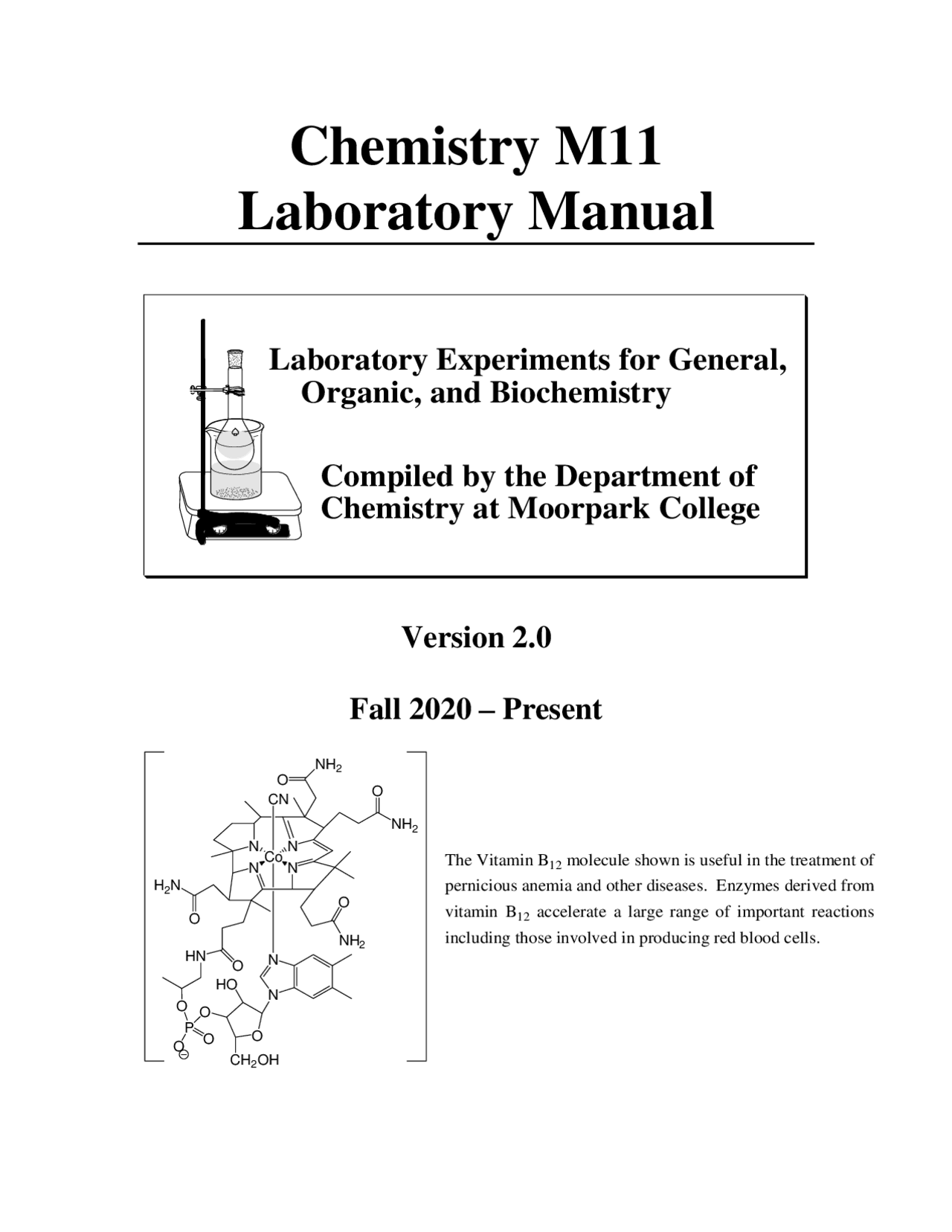 Chemistry M11 Laboratory Manual | Apuntes Química | Docsity