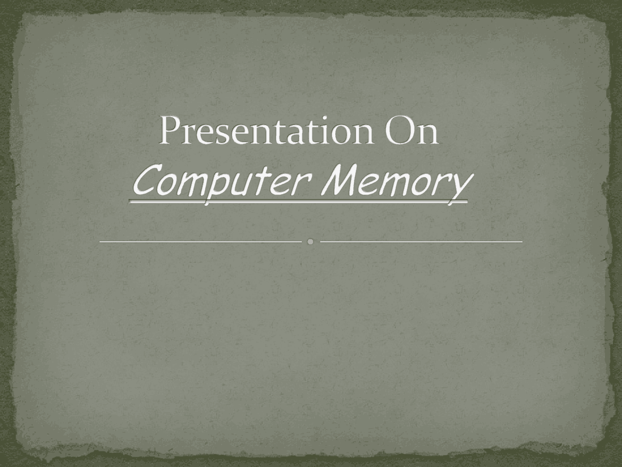 Presentation On Computer Memory Apuntes Informática Docsity