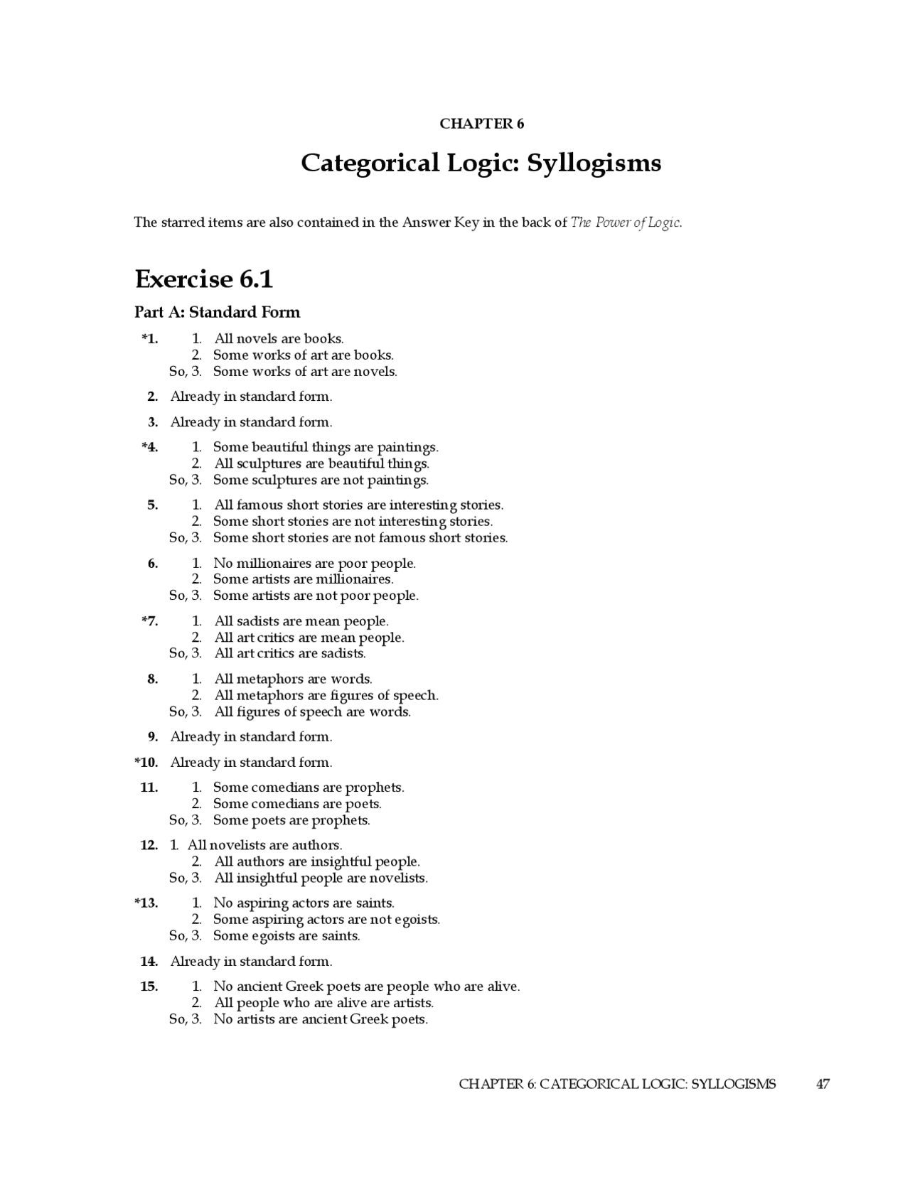 Categorical logic: syllogisms | Study notes Logic | Docsity