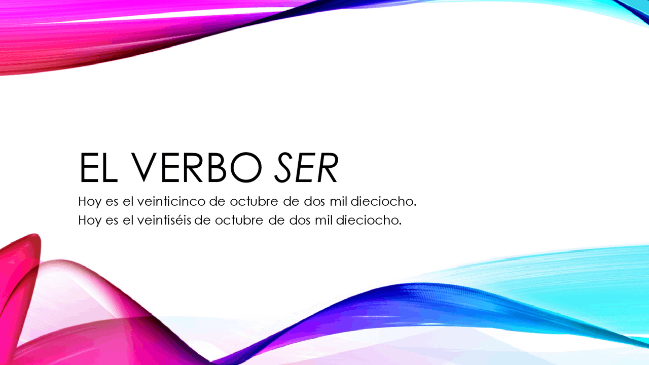 EL VERBO SER | Lecture notes Spanish Language - Docsity