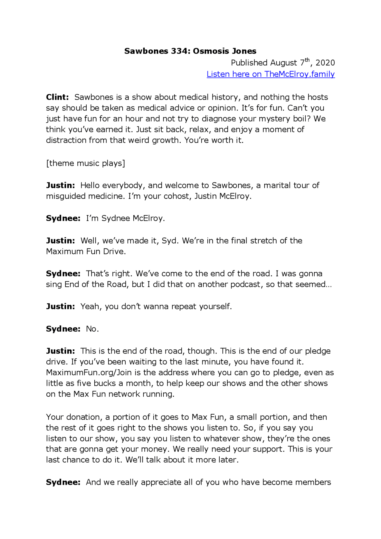 A Medical Analysis of the Animated Film 'Osmosis Jones' | Study notes ...