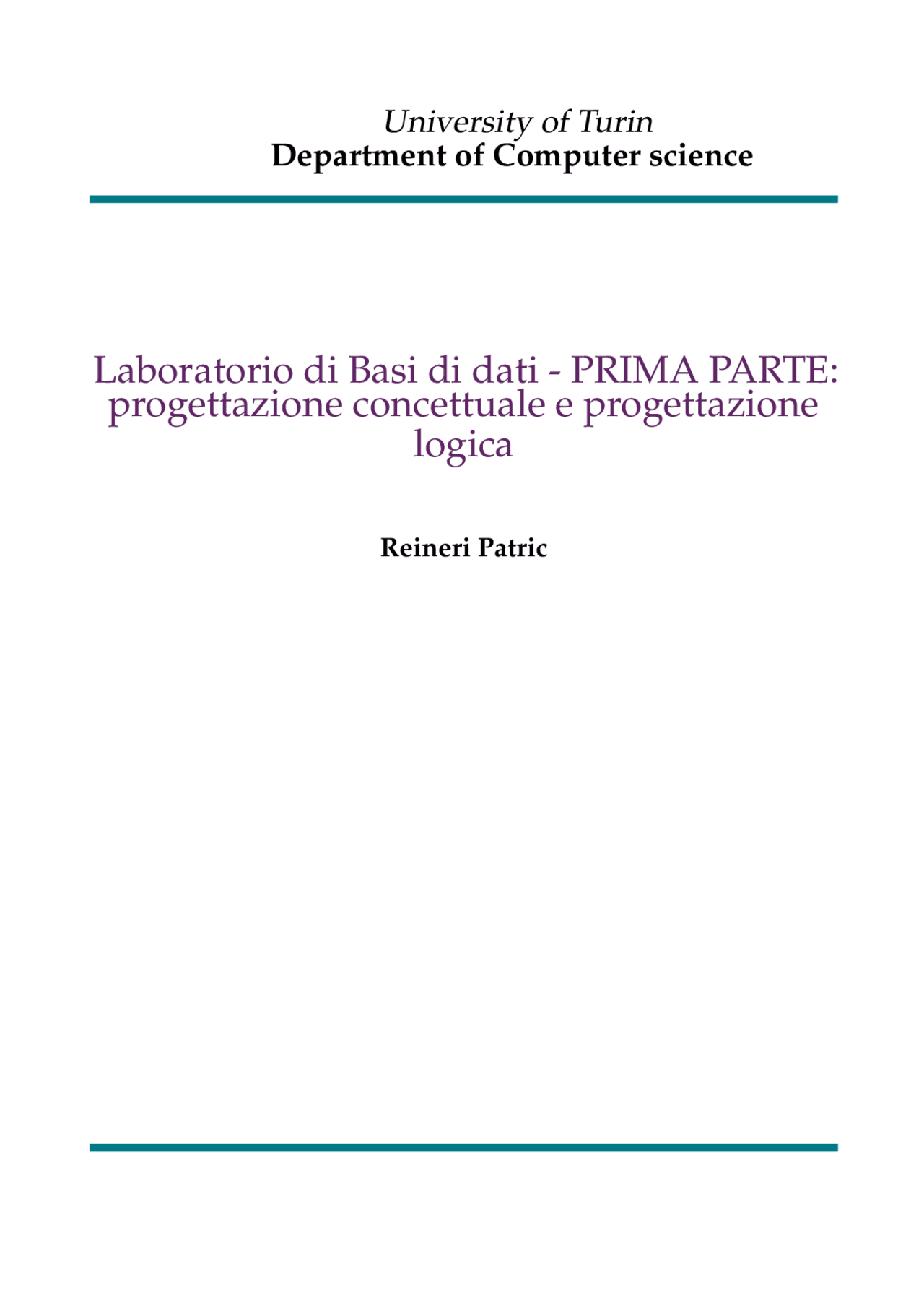 CORSO DI BASI DI DATI - PROGETTAZIONE LOGICA E CONCETTUALE | Appunti di Basi di Dati | Docsity