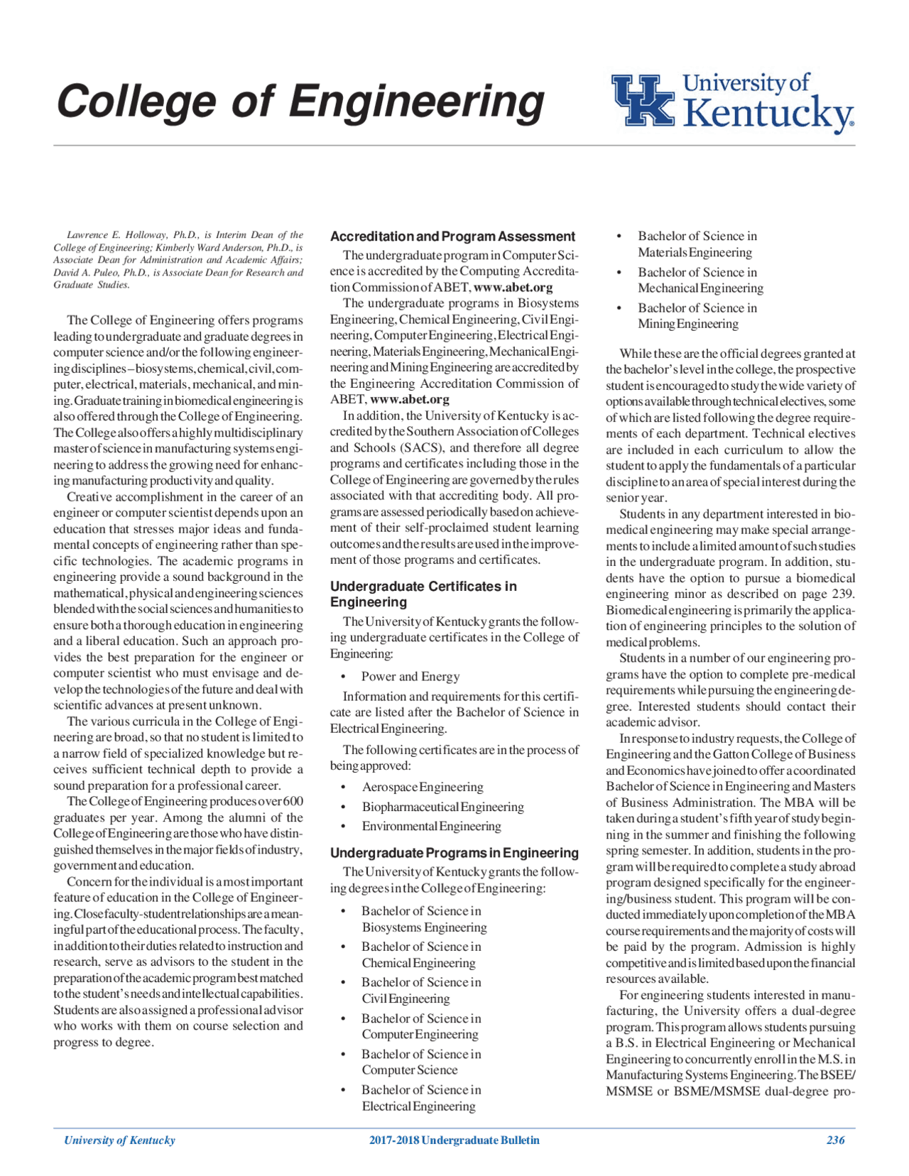 College of Engineering | Study notes Biomedical Engineering | Docsity