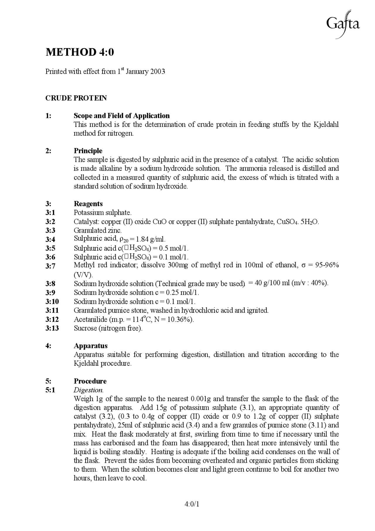 Method 40 Lecture Notes Biochemistry Docsity