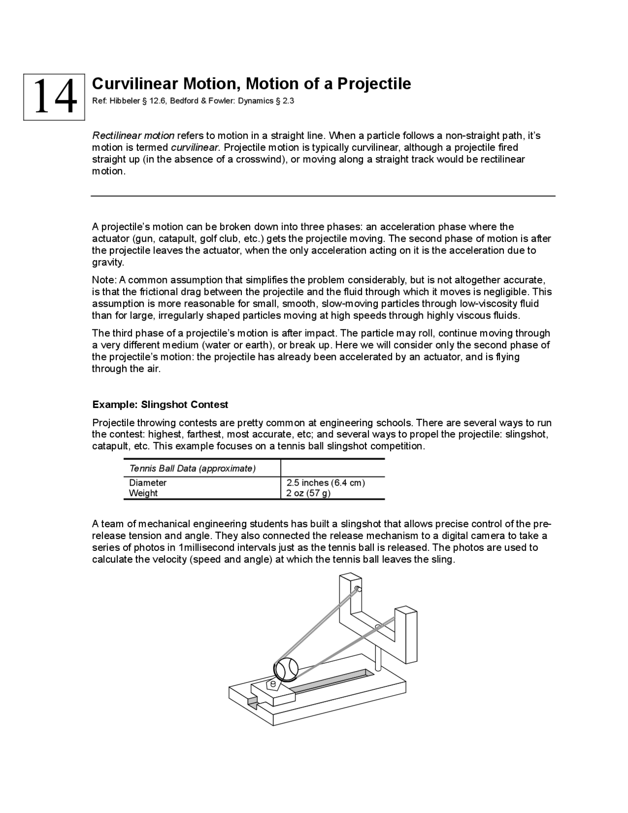 Curvilinear Motion Motion Of A Projectile Lecture Notes Dynamics
