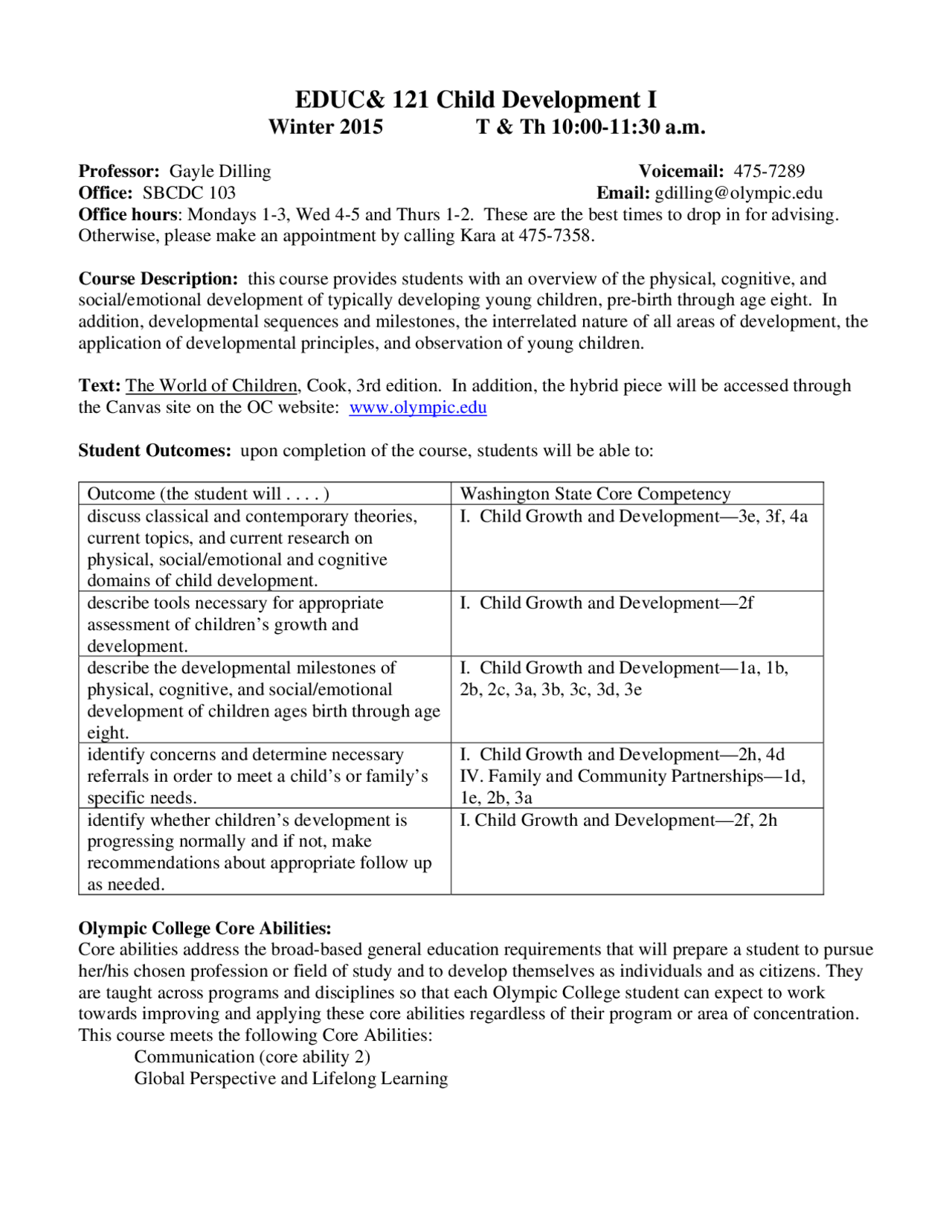 EDUC& 121 Child Development I | Summaries Communication | Docsity