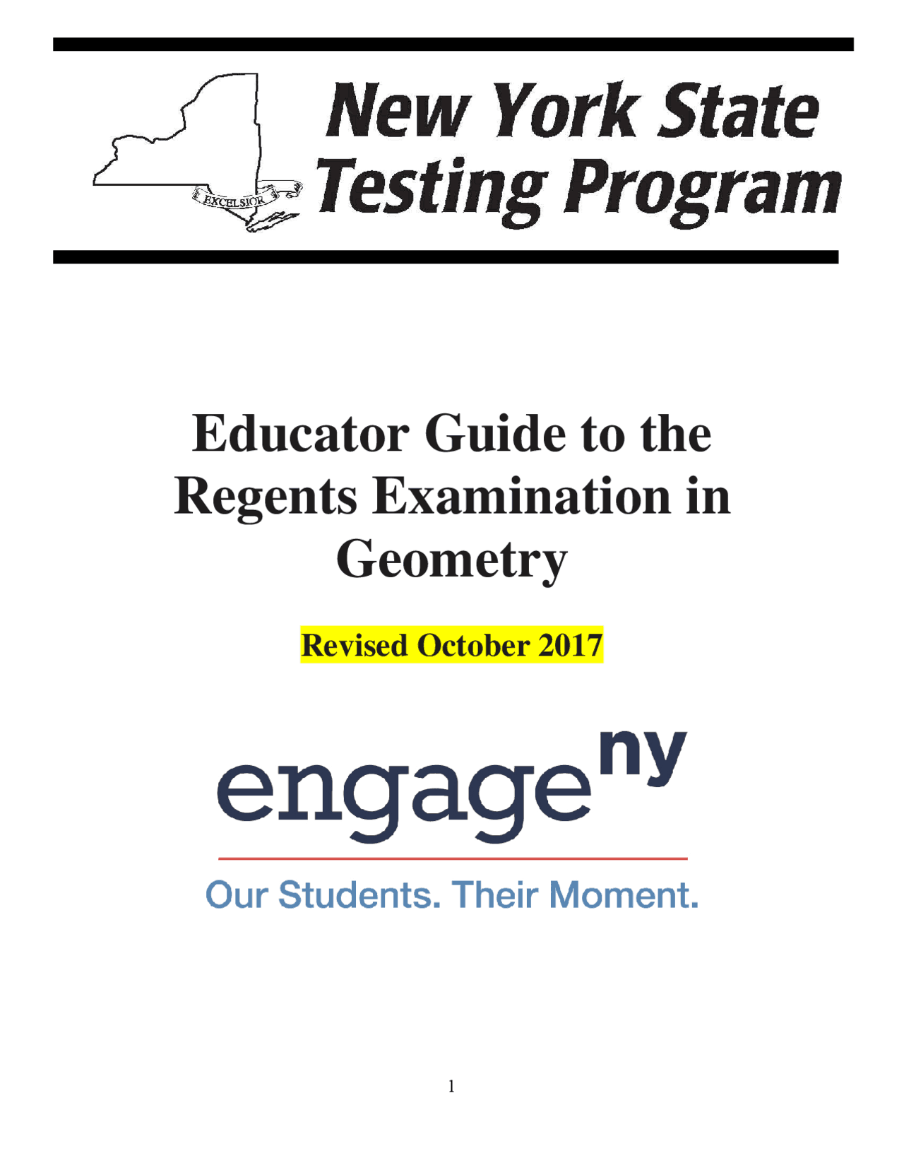 Educator Guide to the Regents Examination in Geometry | Study notes ...