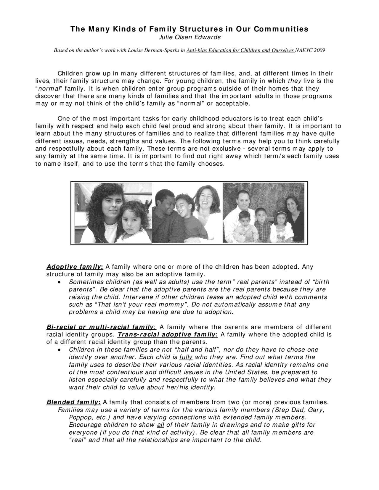 The Many Kinds of Family Structures in Our Communities | Study notes ...