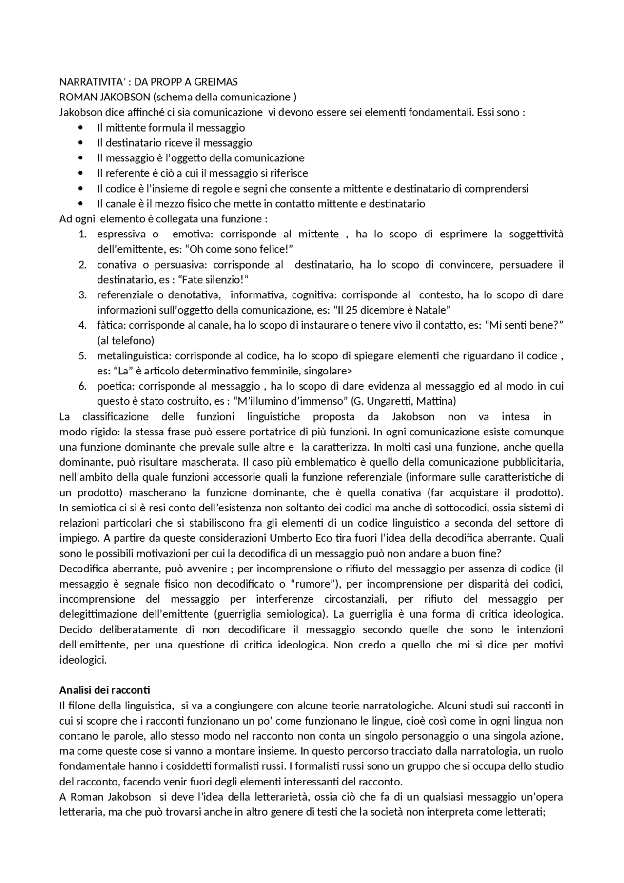 riassunti semiotica generale | Dispense di Semiotica | Docsity