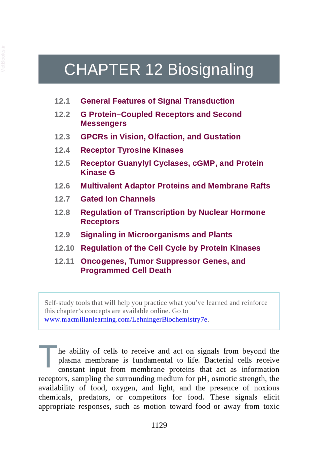 Lehninger Principles Of Biochemistry 7th Edition Lecture Notes