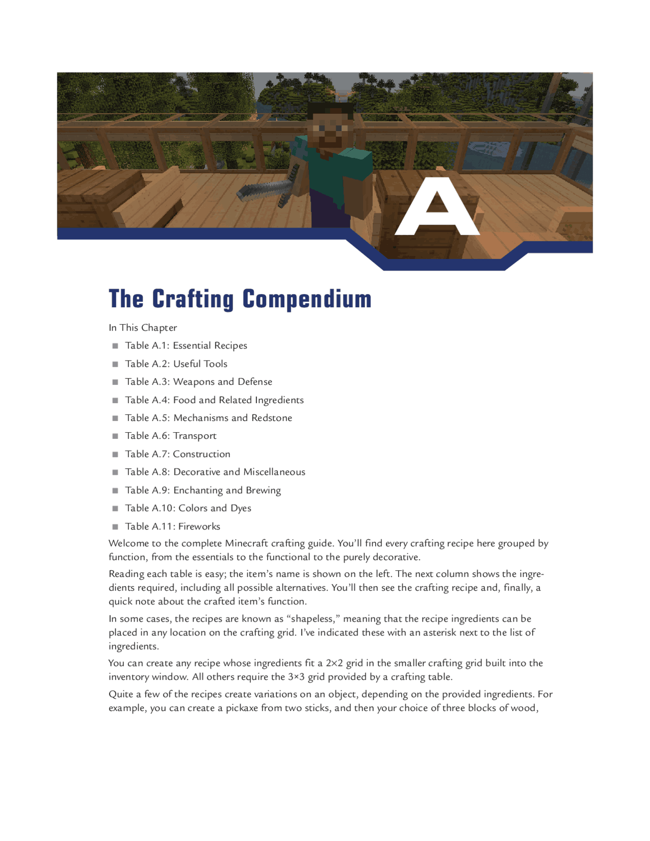 Minecraft Crafting Compendium: Essential Recipes and Tools | Schemes ...