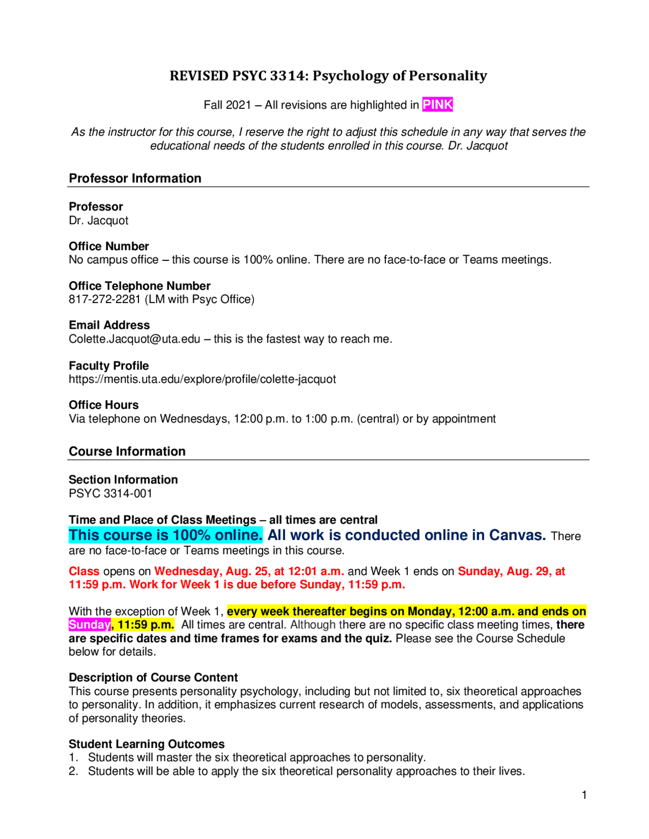 REVISED PSYC 3314: Psychology of Personality | Summaries Psychology ...