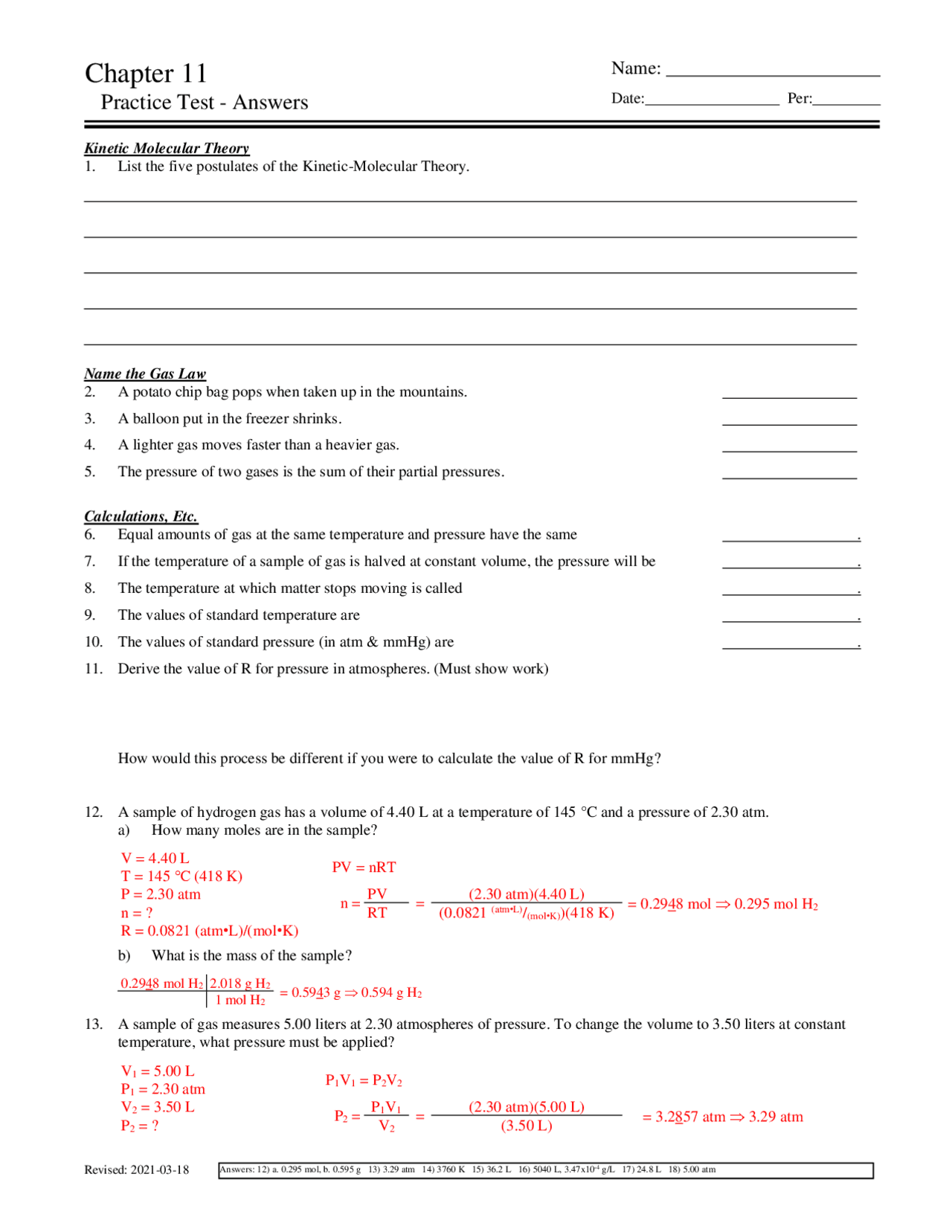 Chapter 11 - Practice Test | Lecture notes Law | Docsity