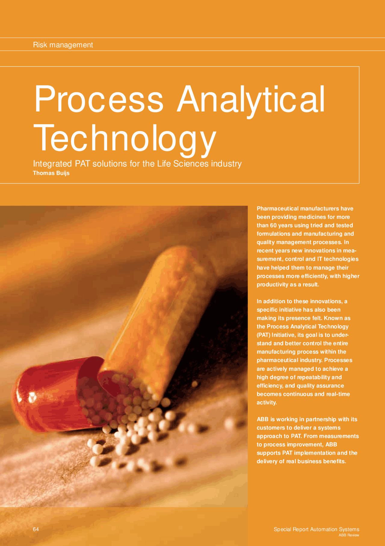 Process Analytical Technology: | Study notes Technology | Docsity