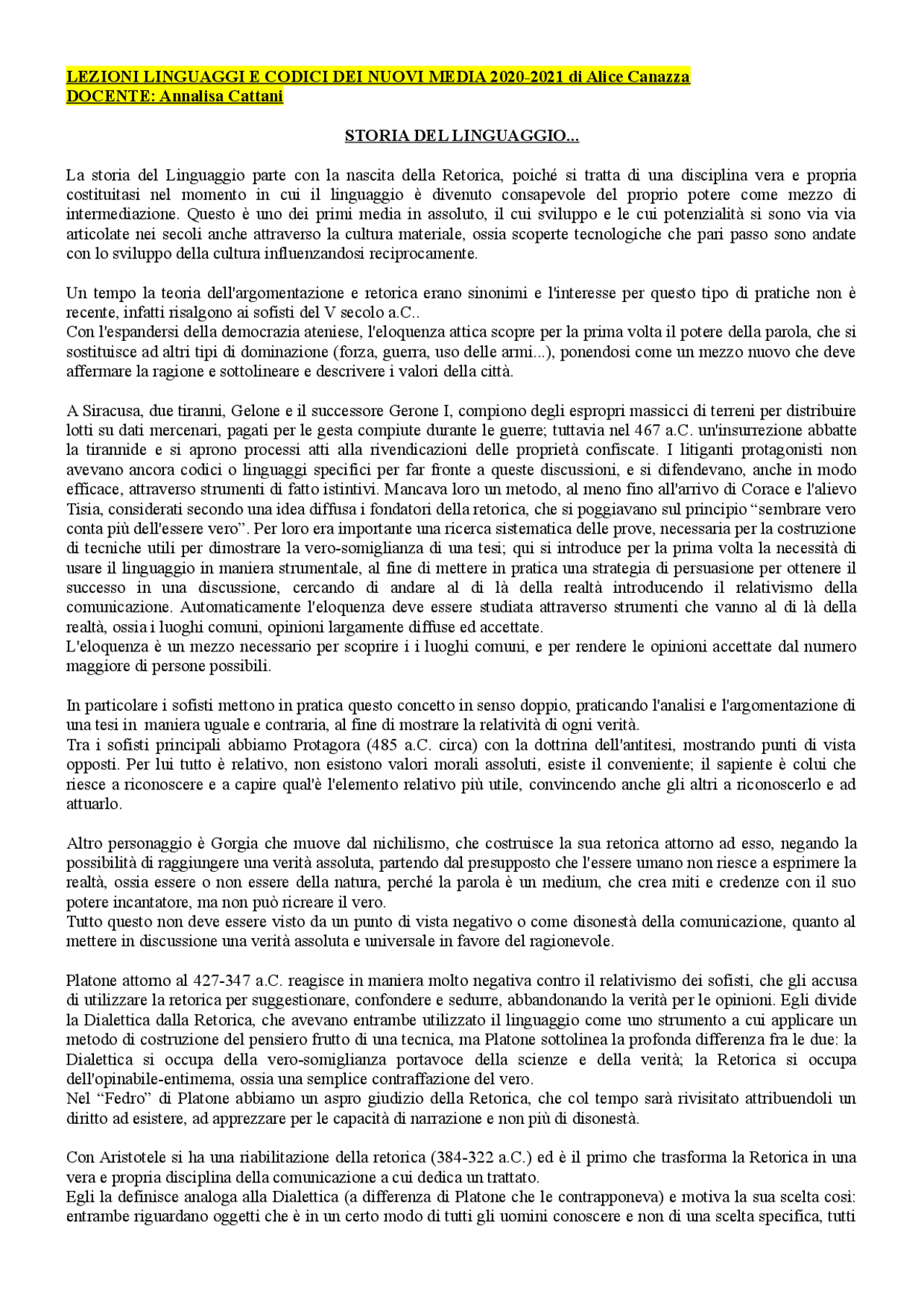 Appunti ben fatti Linguaggi e codici dei nuovi media | Dispense di ...