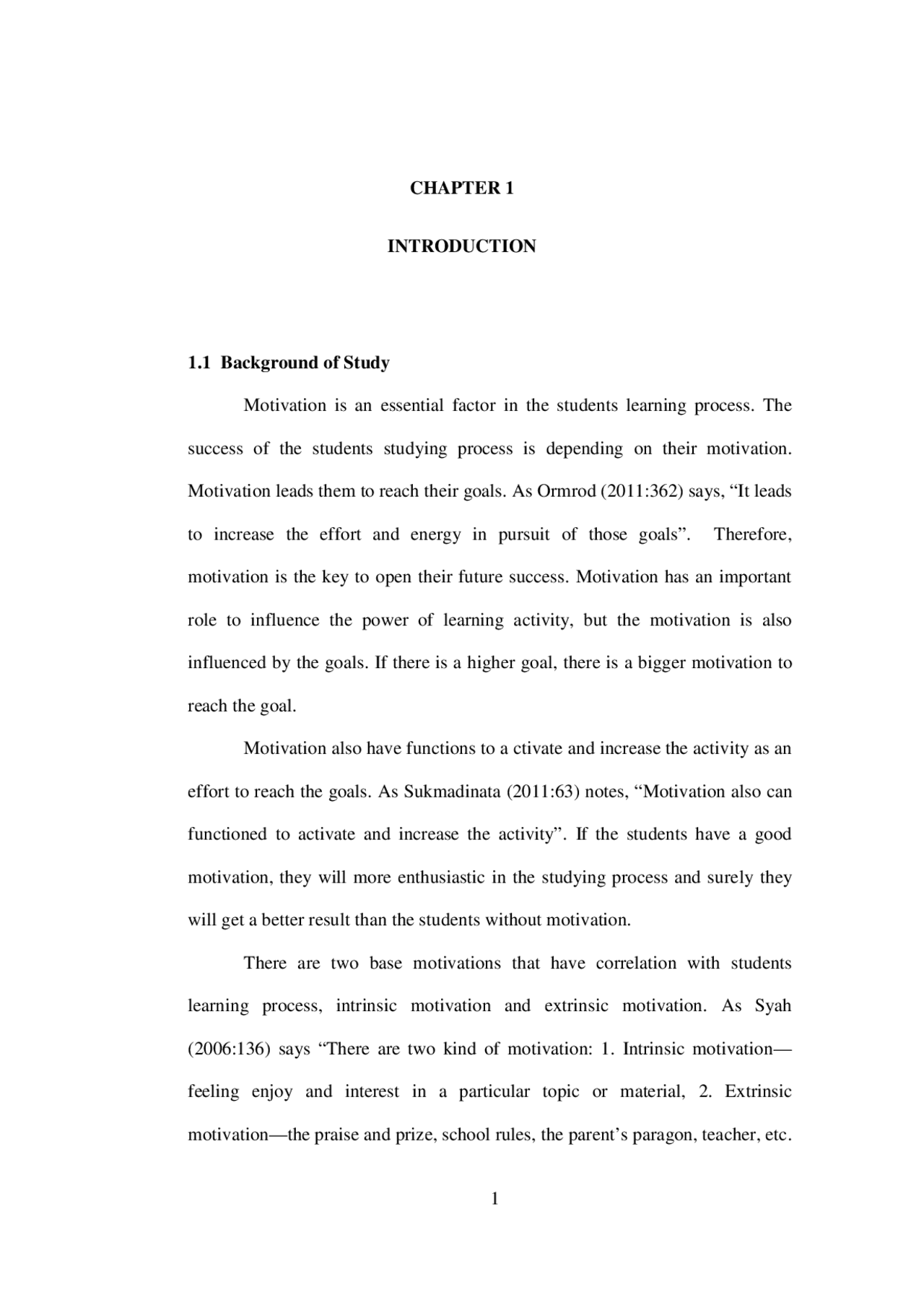 1 CHAPTER 1 INTRODUCTION 1.1 Background of Study ... | Exercises ...