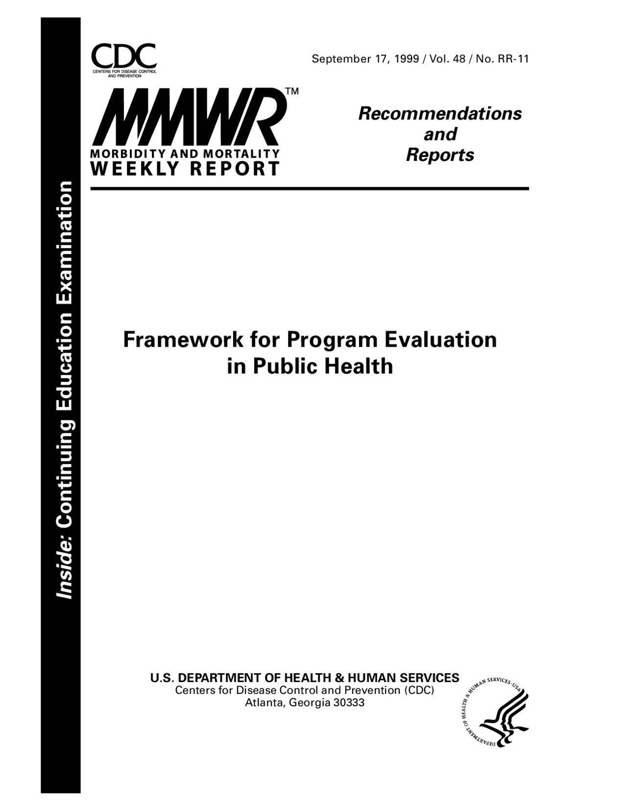 Framework For Program Evaluation In Public Health Summaries Public Health Docsity