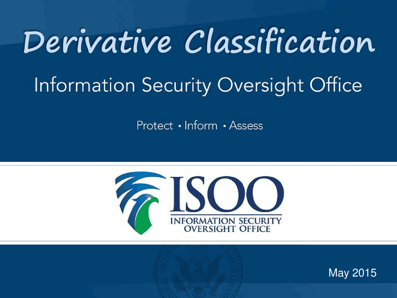 Derivative Classification Training Requirements | Lecture notes ...