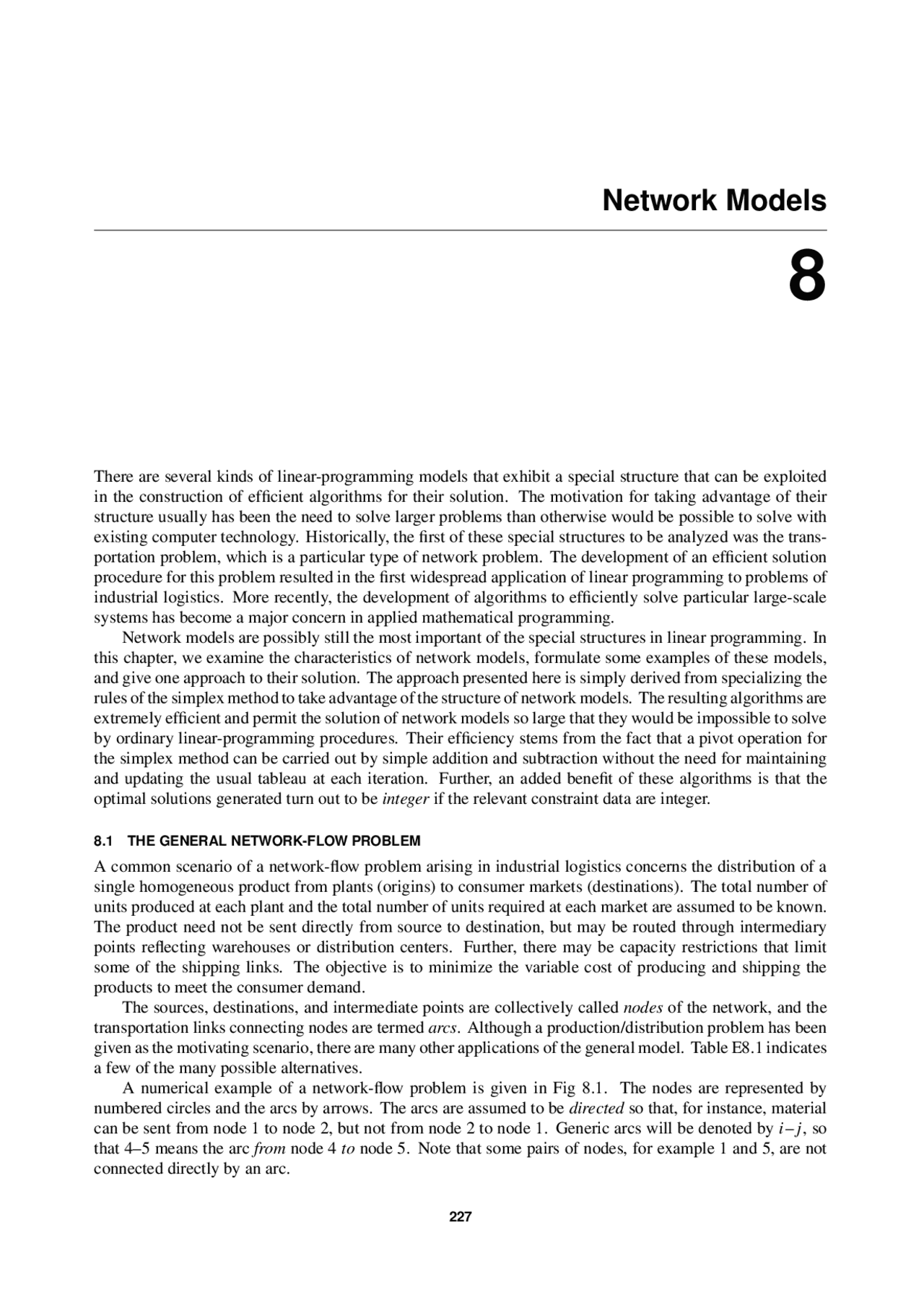 Network Models Lecture Notes Linear Programming Docsity