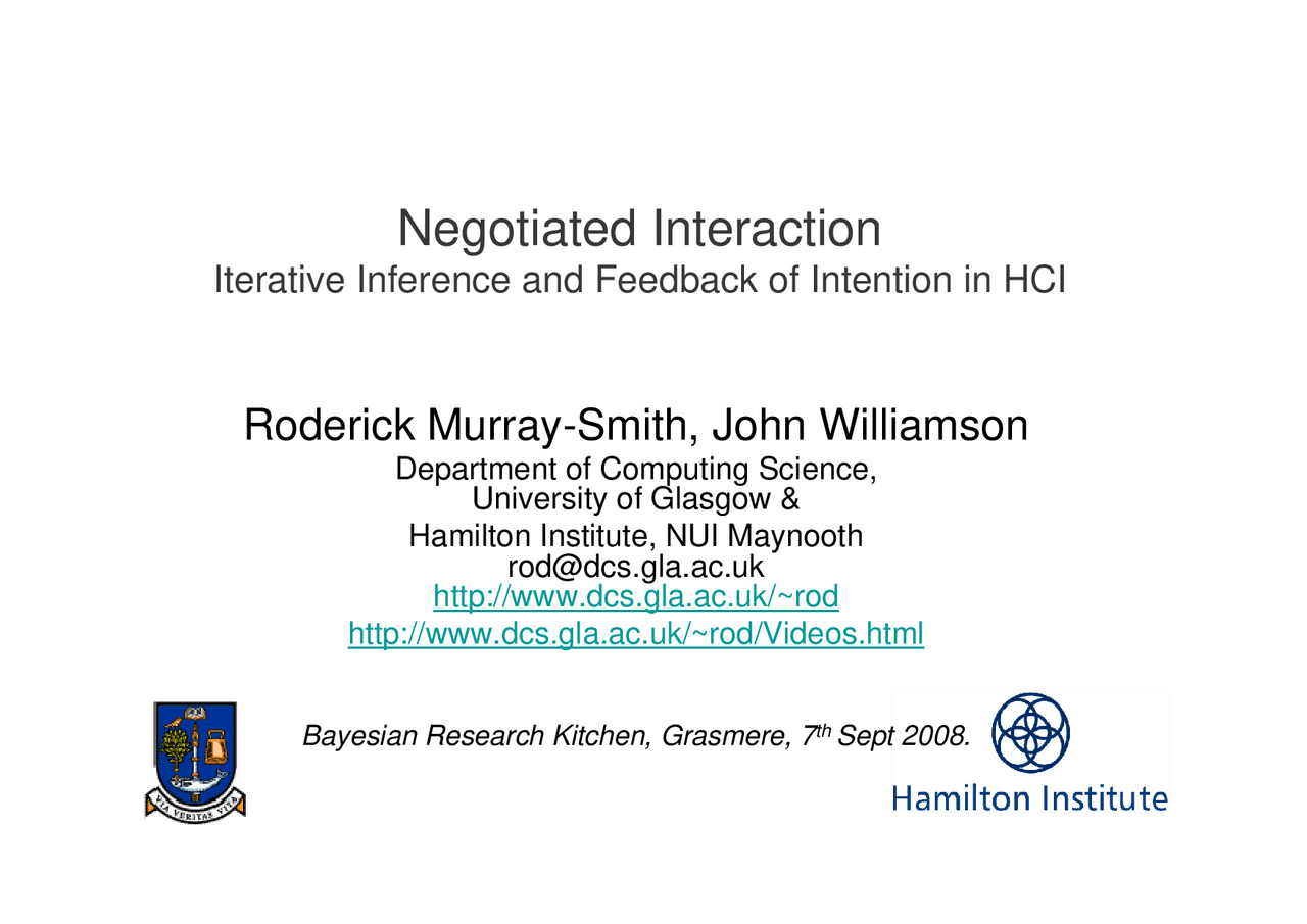 Negotiated Interaction | Lecture notes Communication | Docsity