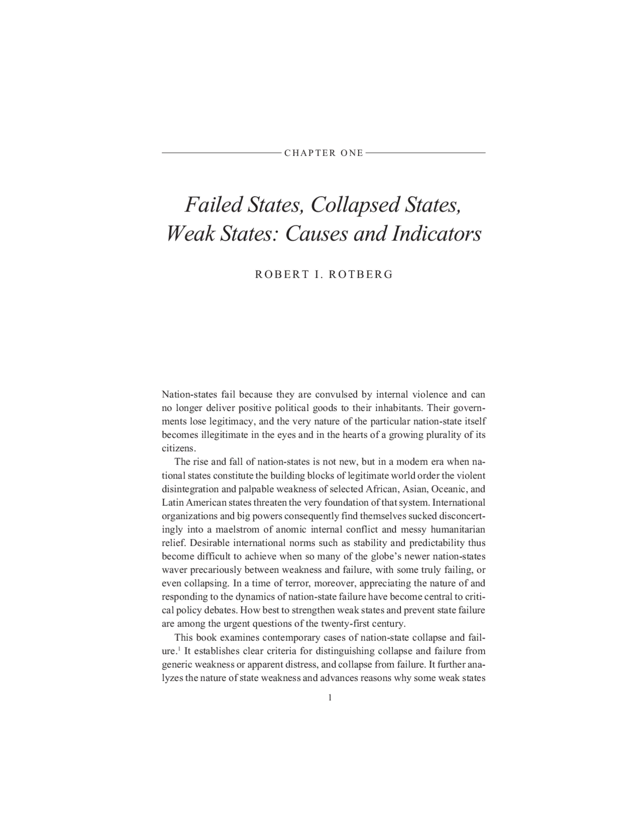 Failed States, Collapsed States, Weak States | Exámenes Derechos ...
