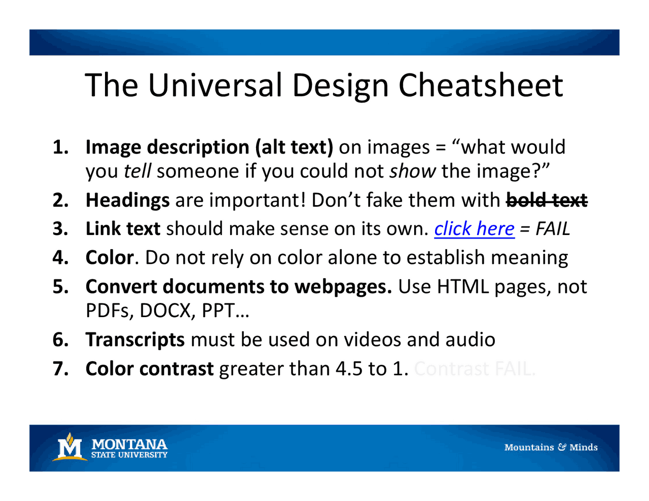 The Universal Design Cheatsheet Lecture Notes Design Docsity