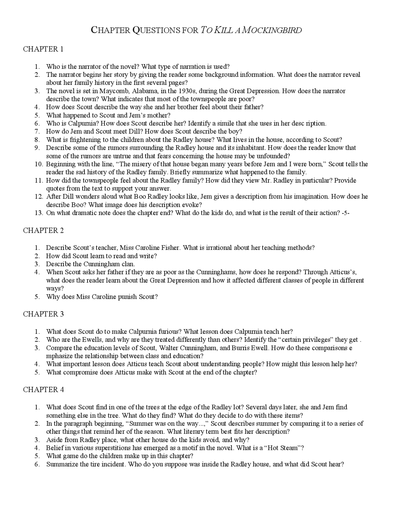 A Study of Scout's Perceptions and Understandings in 'To Kill a ...