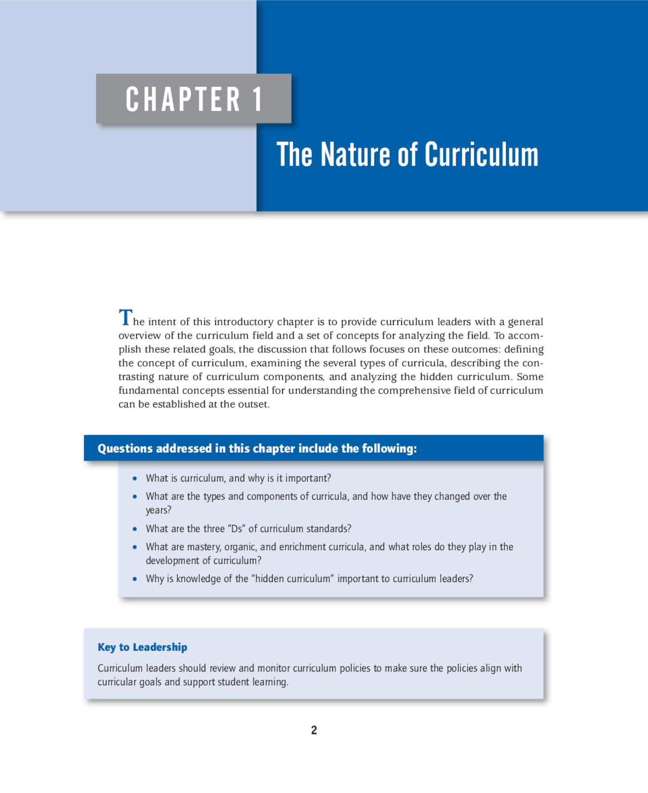 The Nature of Curriculum CHAPTER 1 | Schemes and Mind Maps Mathematics ...