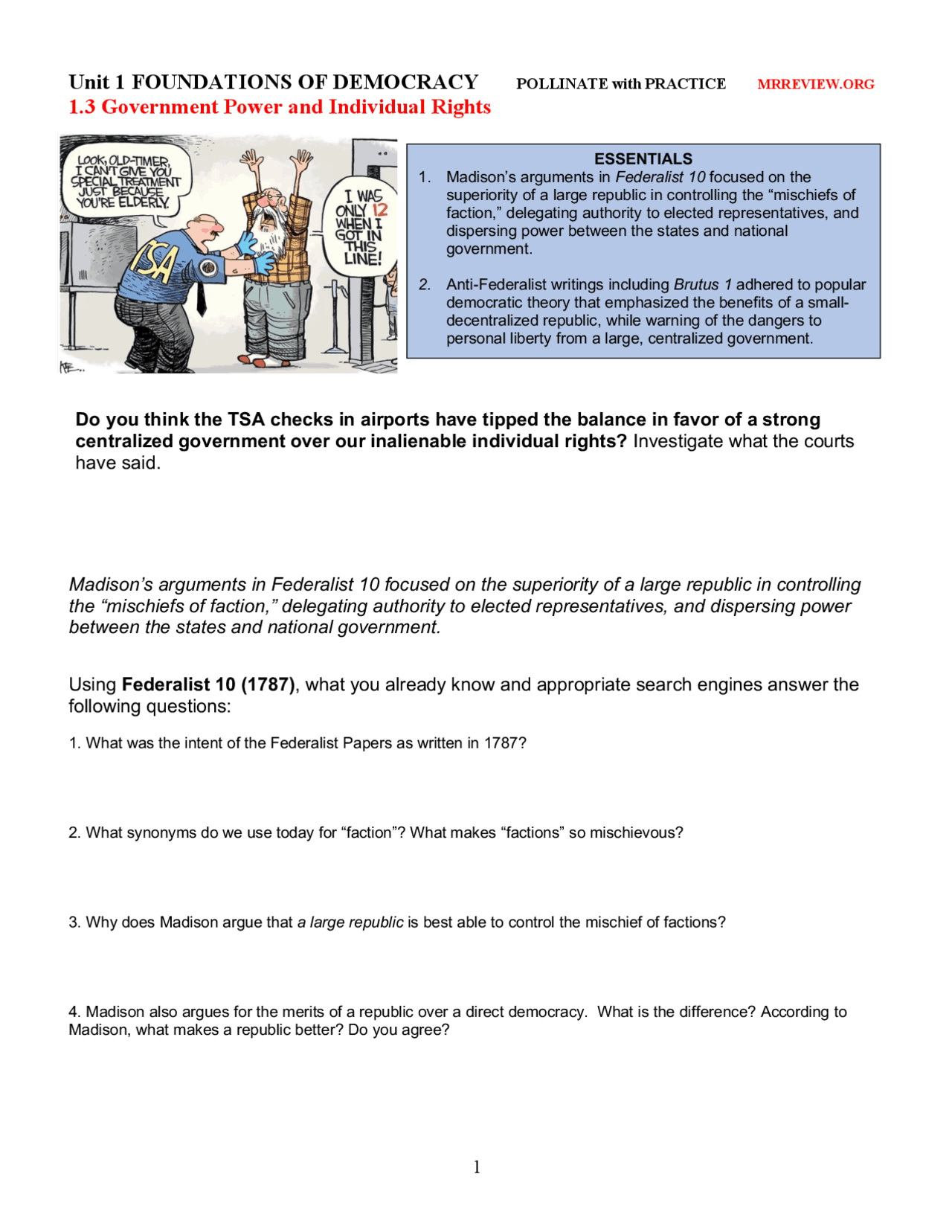 1.3 Government Power and Individual Rights | Lecture notes Human Rights ...