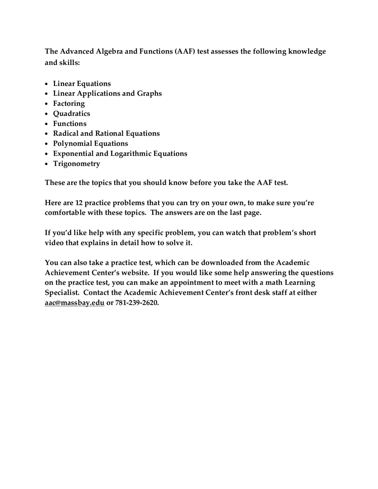 Accuplacer-aaf-practice-questions.pdf | Lecture notes Algebra | Docsity