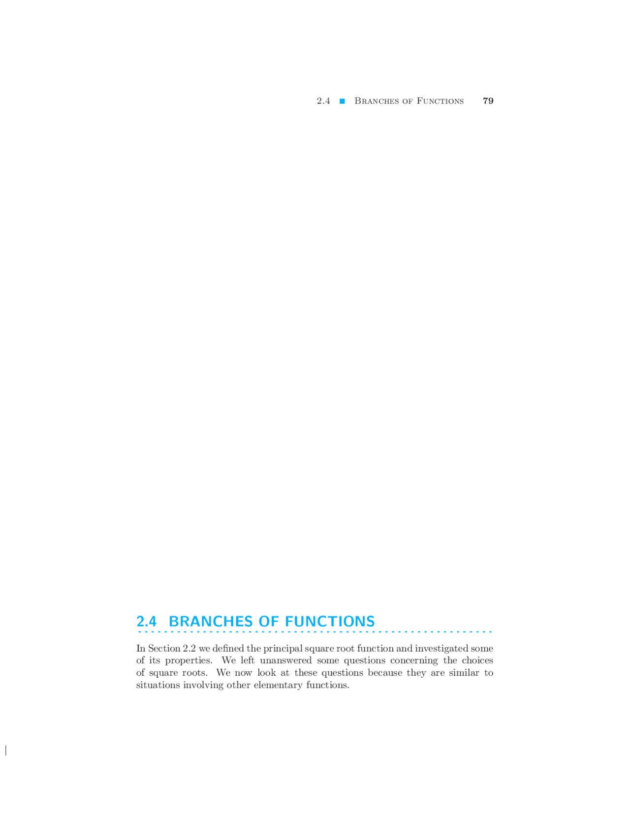 2.4 BRANCHES OF FUNCTIONS | Schemes and Mind Maps Complex analysis | Docsity