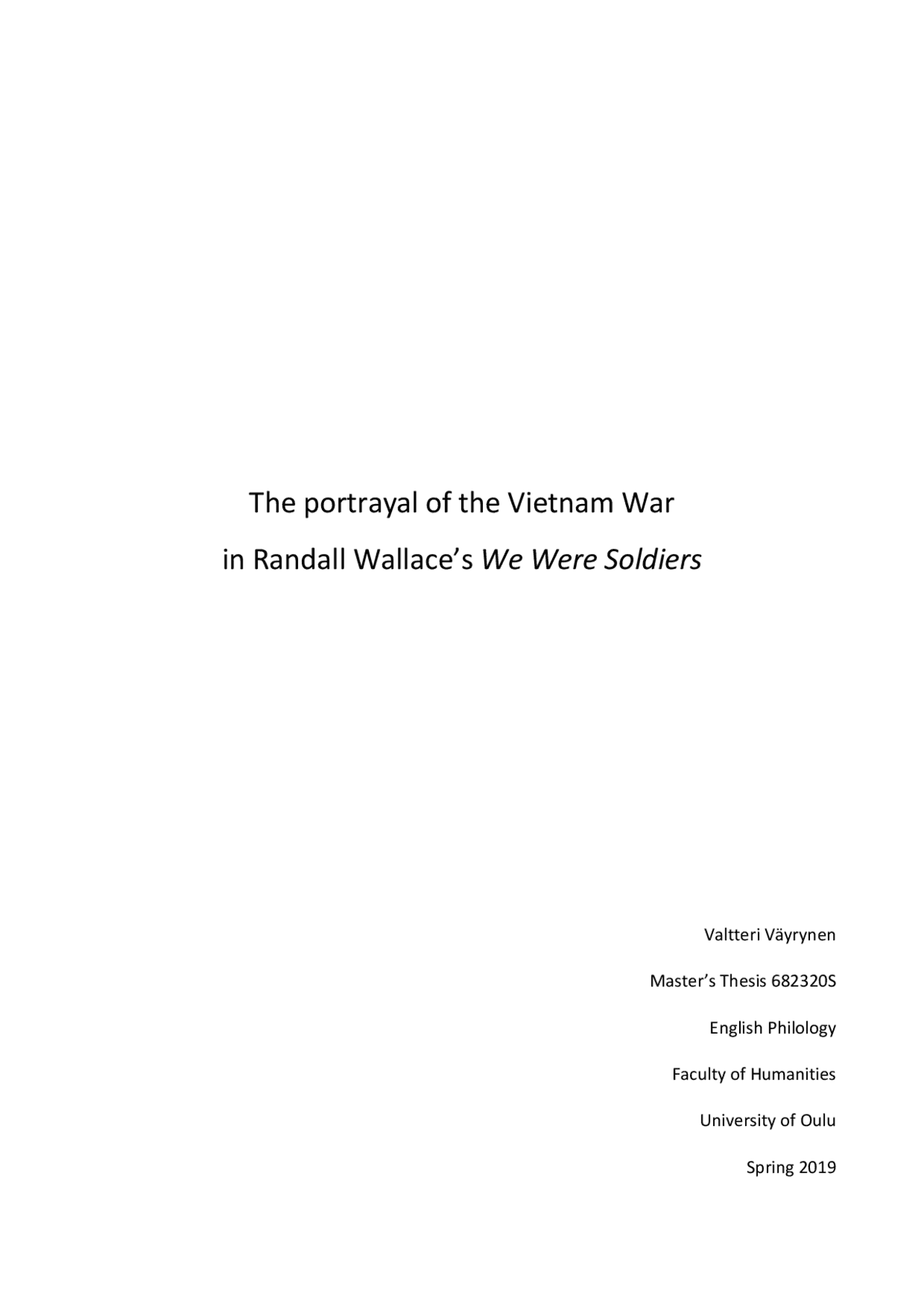 Comparing 'We Were Soldiers': Vietnam War in American Cinema ...