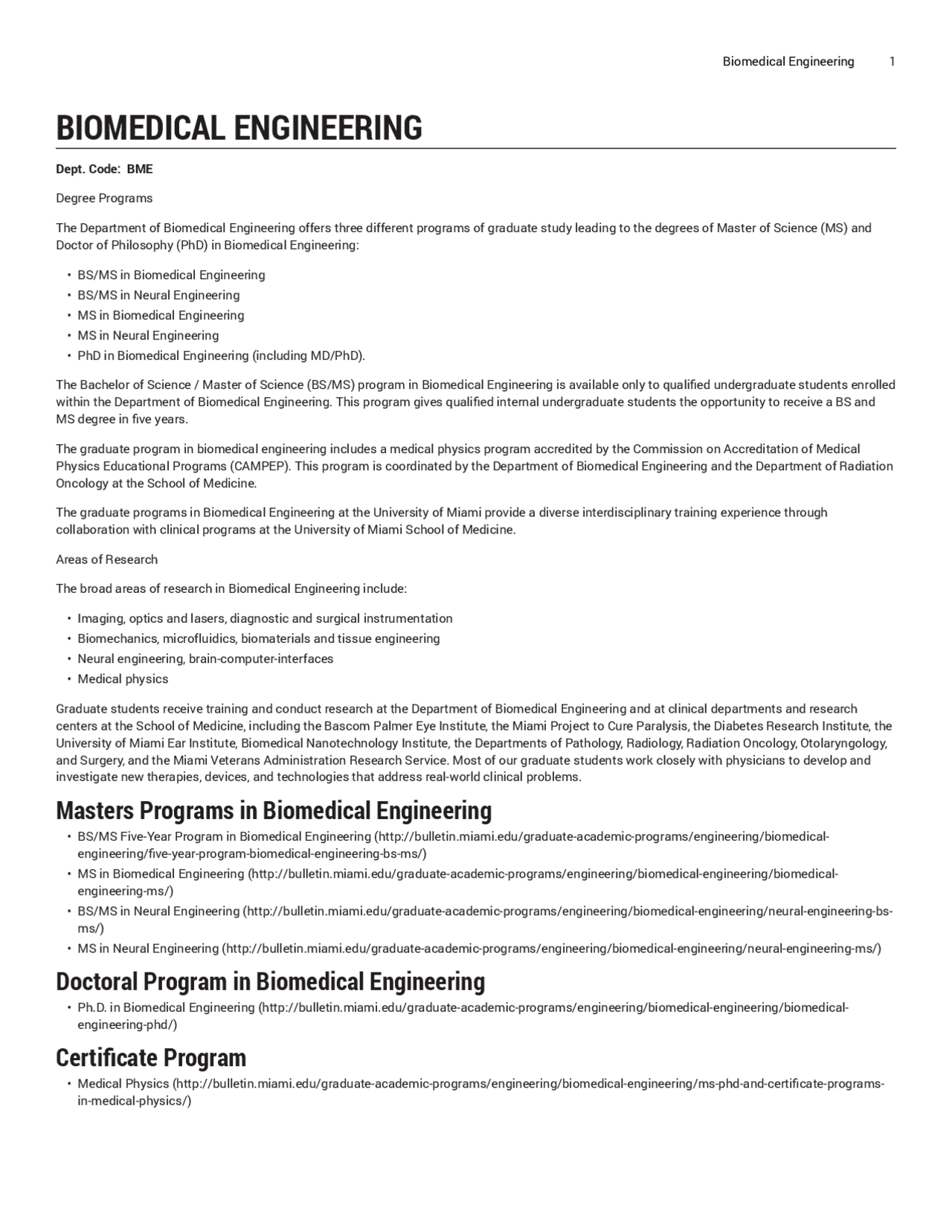 Biomedical Engineering Lecture Notes Biomedical Engineering Docsity