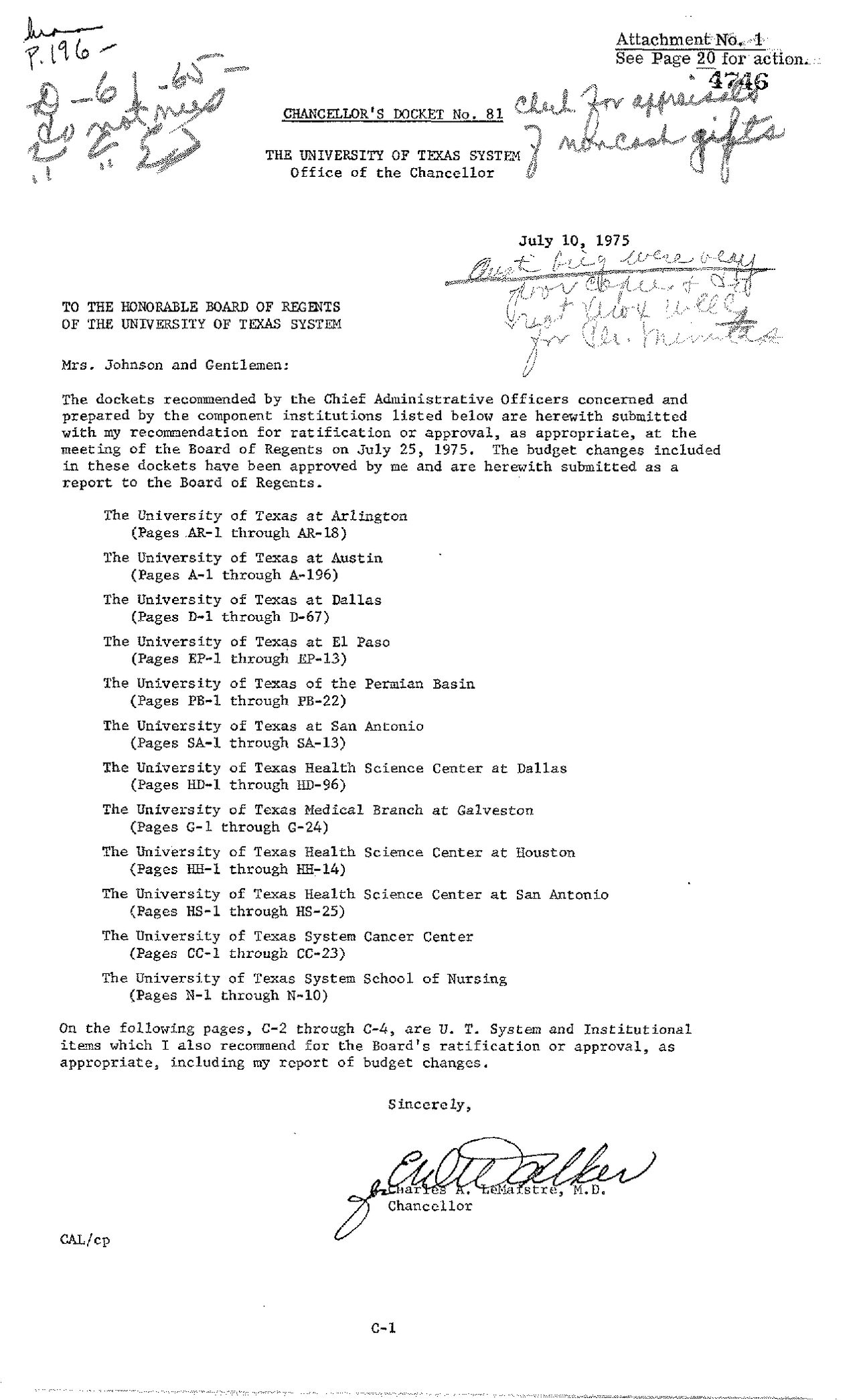 July 1975 - Docket | Summaries Engineering | Docsity