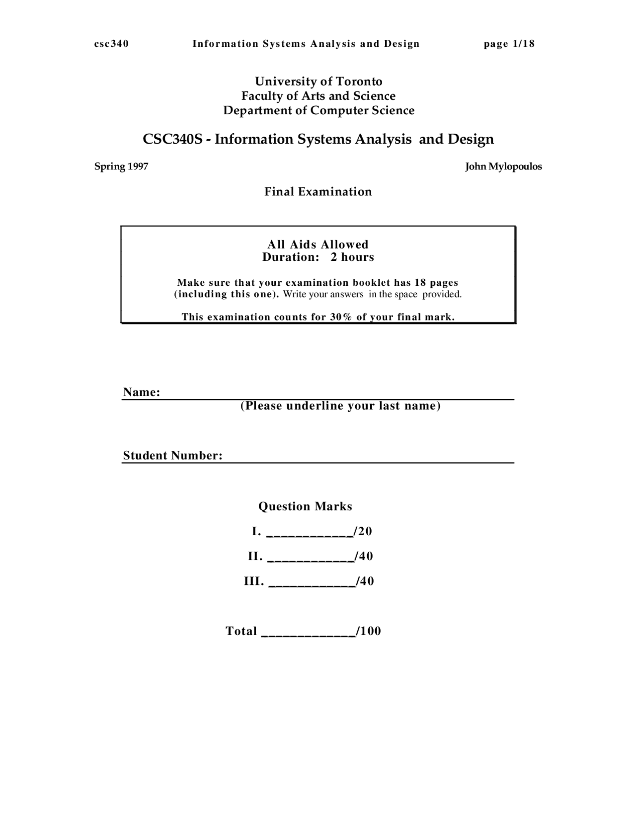 Information Systems Analysis And Design Lecture Notes System Analysis And Design Docsity