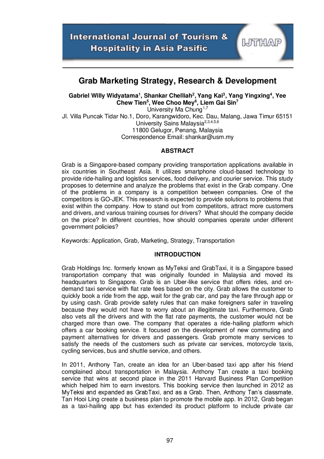 Grab Marketing Strategy, Research & Development | Lecture notes ...
