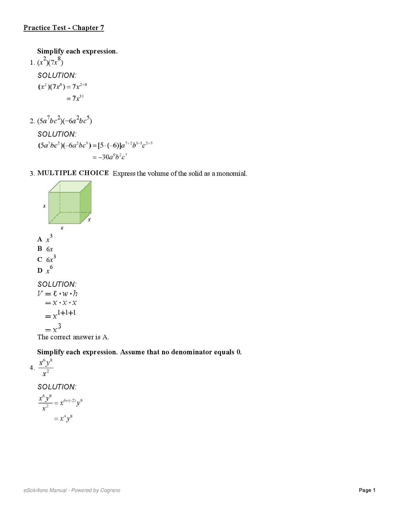 Solutions Manual for Chapter 7: Simplifying Expressions and Solving ...
